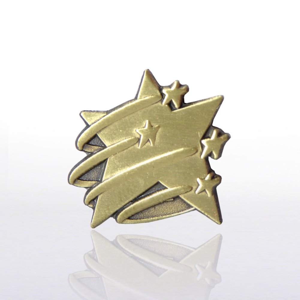 Lapel Pin Silver Star Baudville