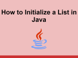 How To Initialize A List In Java Sabe