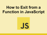 How To Exit From A Function In Javascript Sabe