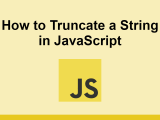 How To Truncate A String In Javascript Sabe