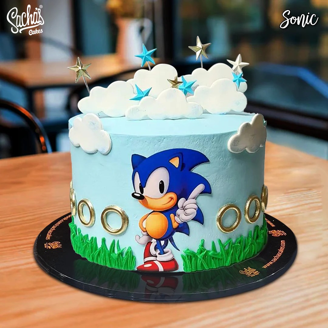 Super Sonic Theme Cake Sacha S Cakes