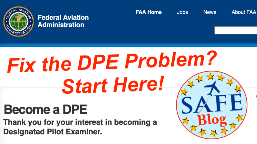 Fix the DPE Problem? Start Here! - Aviation Ideas and Discussion!