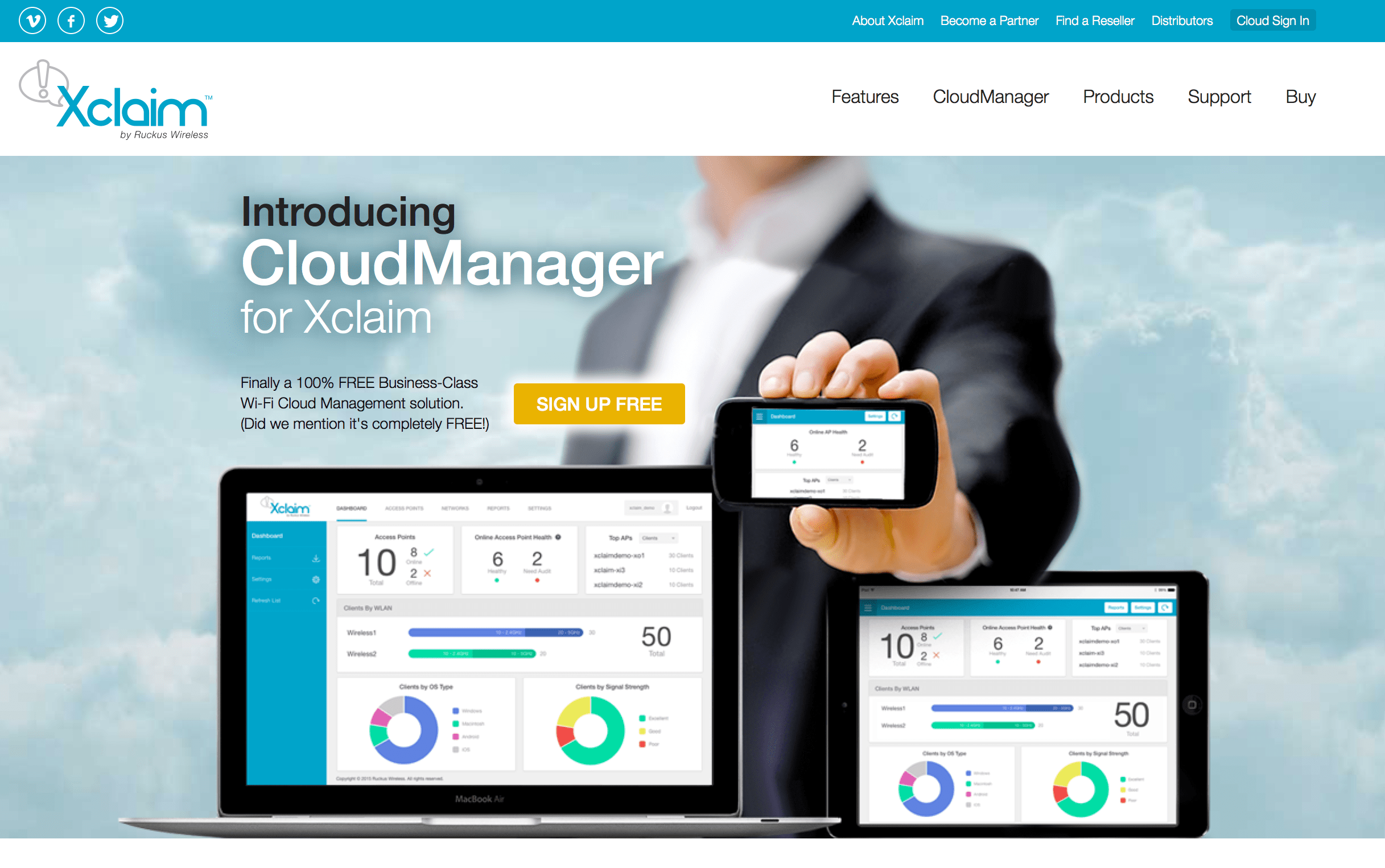 Xclaim - Cloud Managed WLAN - Specialization is for insects