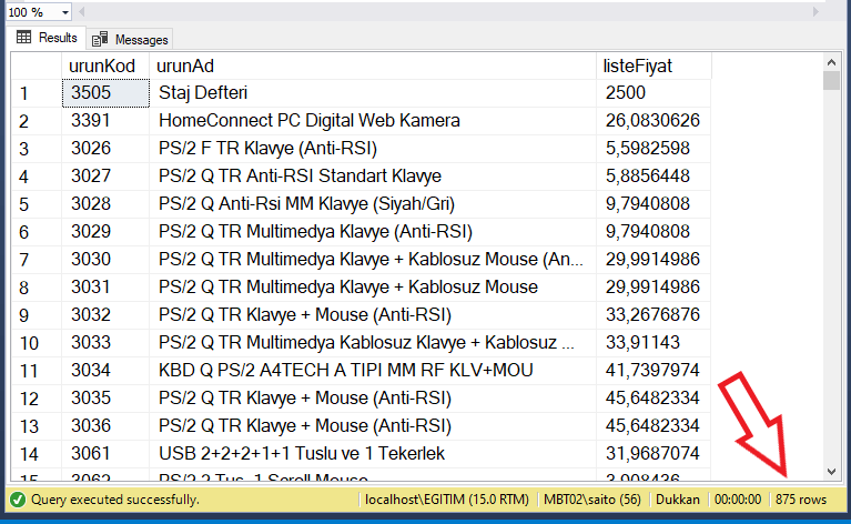 SQL Server Basit Veri Sorgulama (SELECT)-1 – Sait ORHAN