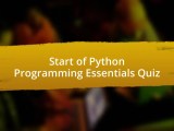 Python Programming Essentials Quiz Saltedandhung Sg