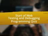 Web Testing And Debugging Programming Quiz Saltedandhung Sg