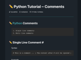 Comment Python