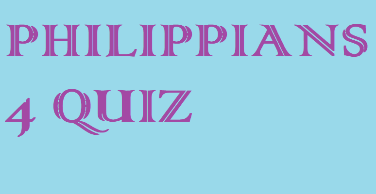 Philippians quiz by chapter - SalvationCall
