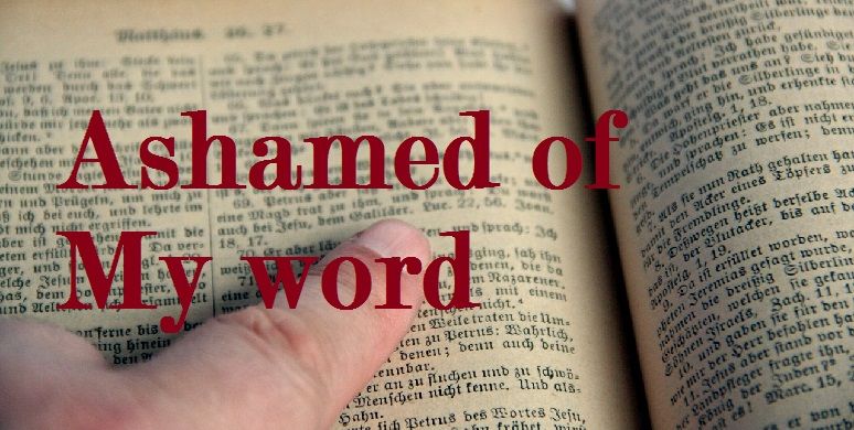 What is the meaning of being ashamed of my word? - SalvationCall