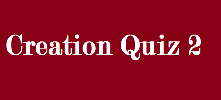 Creation Quiz - SalvationCall