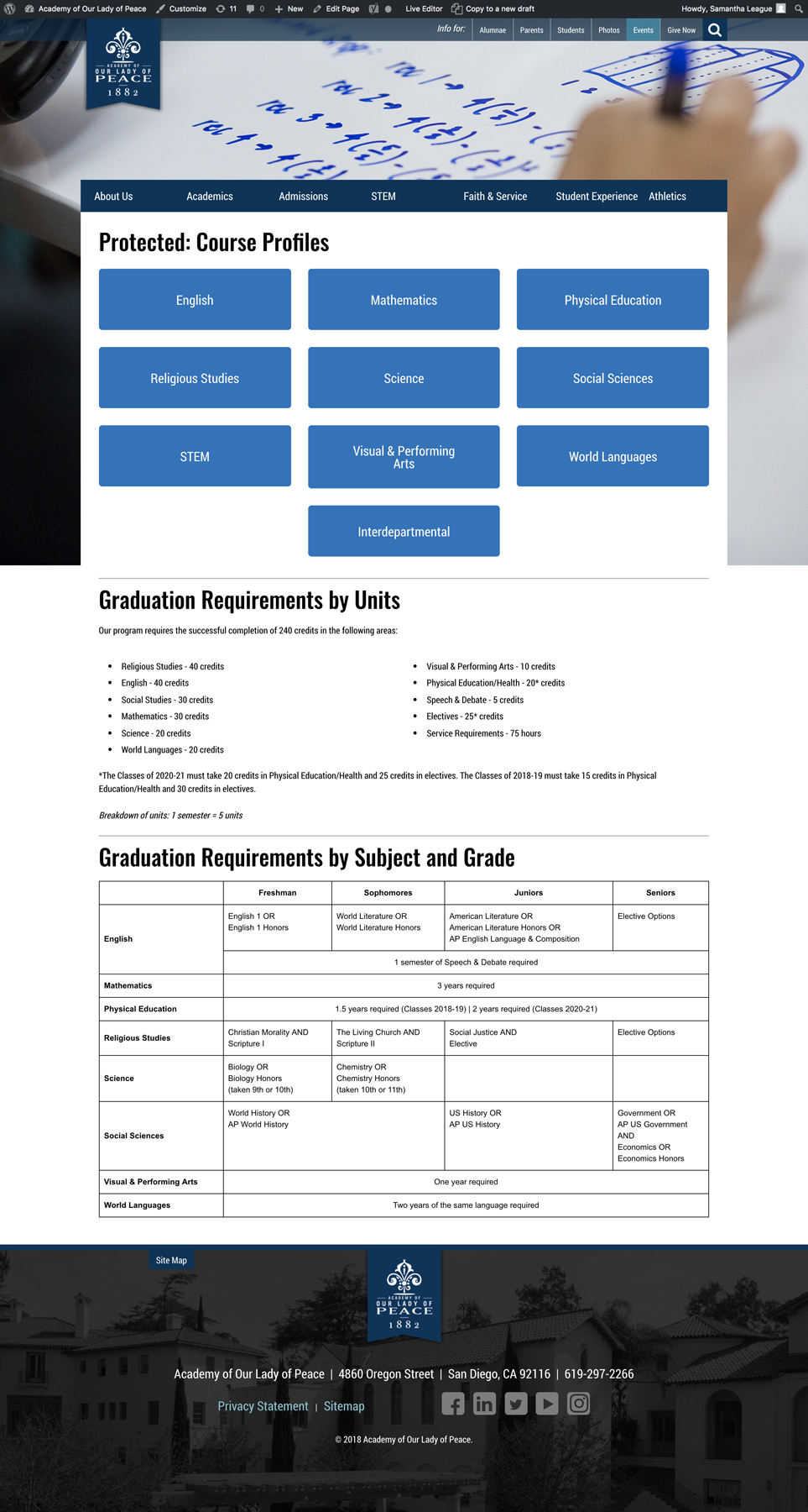 OLP Course Profiles – Samantha League, M.A.