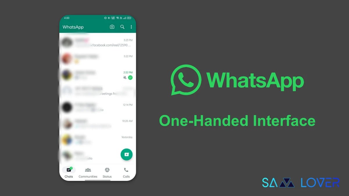 WhatsApp introduces one-handed interface like iOS for Android users