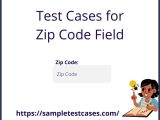 Test Cases For Zip Code