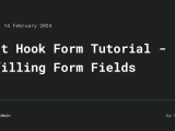 React Hook Form Tutorial Prefilling Form Fields Samuel Edwin