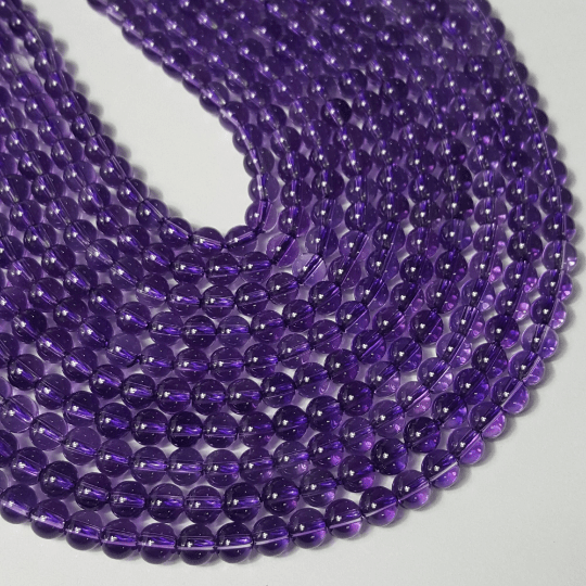 Amethyst 6mm Round Beads - Sands Of Time Designs