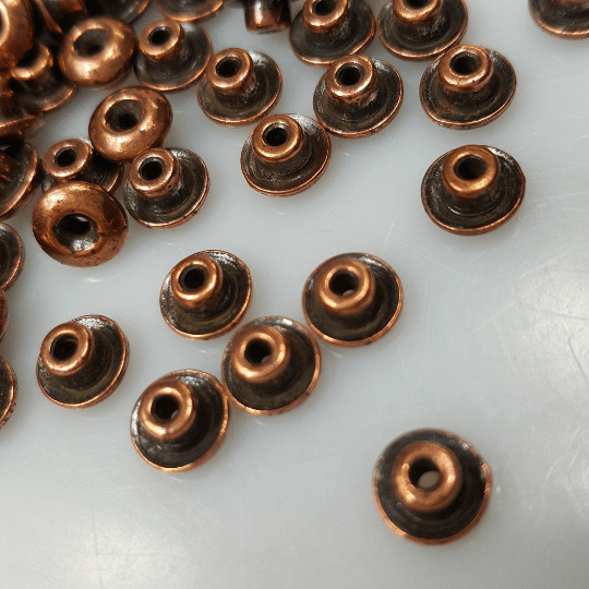 8mm Tierracast Britannia Pewter Bead Aligners, Antique Copper, 10 ...