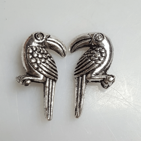 Tibetan Style Toucan Bead, Double Sided, 20x10x5mm, Select 10 or 20 ...