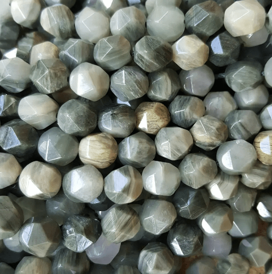 Green Stone Polygon Beads - Sands Of Time Designs