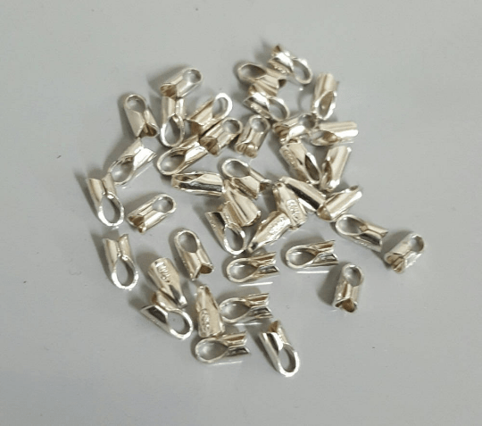 2mm Sterling Silver Round End Cap, 10 Pieces - Sands Of Time Designs