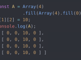 Javascript Pitfalls Tips 2d Array Matrix Sanori S Blog
