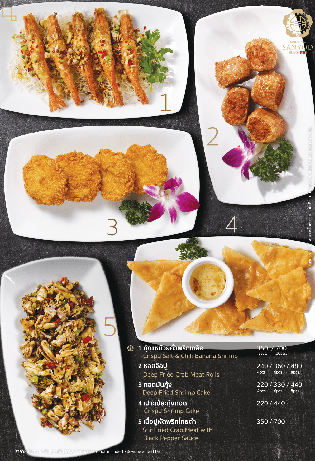 เมนูอาหาร สาขา เซ็นทรัลเวิลด์ – CentralwOrld – ร้านแสนยอด