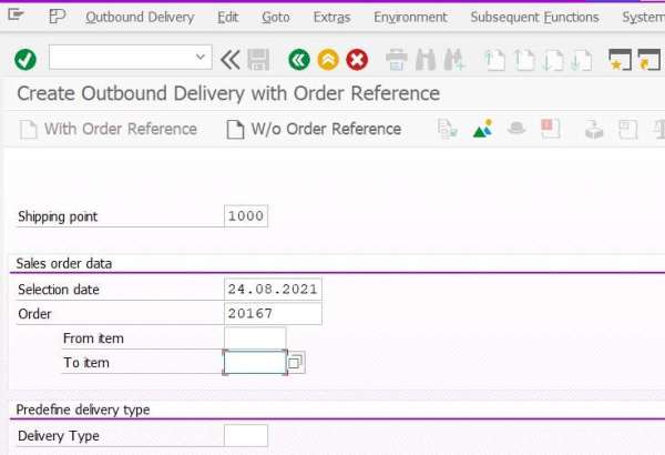 Create Outbound Delivery In SAP SD - SAPBoost.Com
