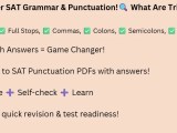 Sat Grammar Punctuation Rules Practice Test With Pdf