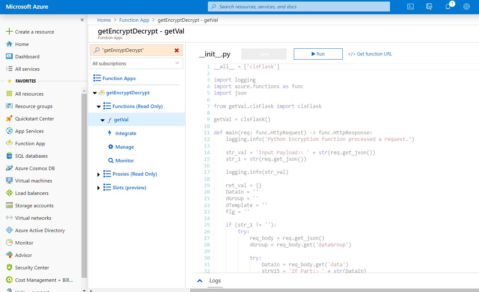 Building an Azure Function using Python (Crossover between Reality ...