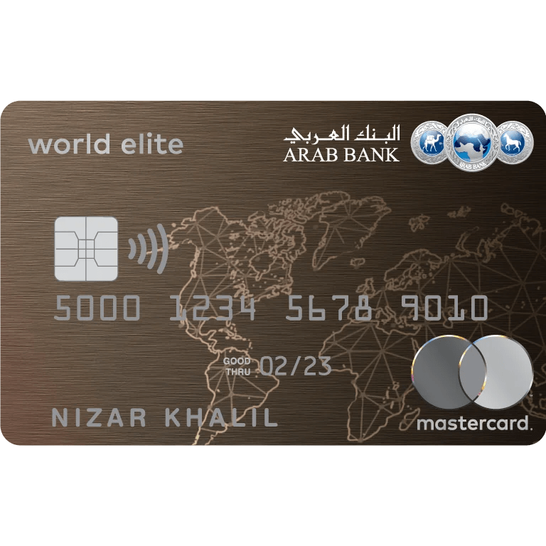 Arab Bank World Elite MasterCard Credit Card - SaverFox