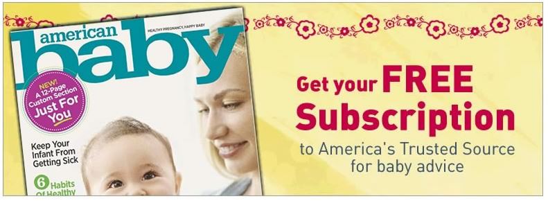 FREEBIE ALERT!! Free American Baby Magazine Subscription!! – Real ...