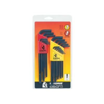 Gray 68722 22 Piece Ball End Hex Key Set Long Arm SAE & Metric ...