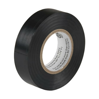General Purpose Indoor 7mil Black Vinyl PVC Electrical Tape 3/4 Inch X ...