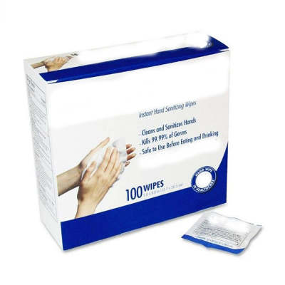 Antimicrobial Sanitary Hand Wipes Individually Wrapped 100Bx | SB ...