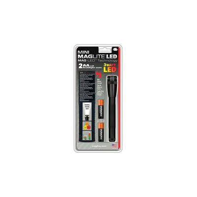 Maglite SP2201H LED Black Mini Mag 2 AA Cell Flashlight With Holster ...