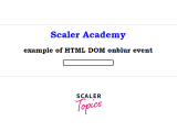 Javascript Onblur Scaler Topics
