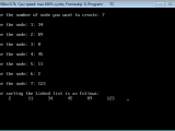 Sorting In Linked List