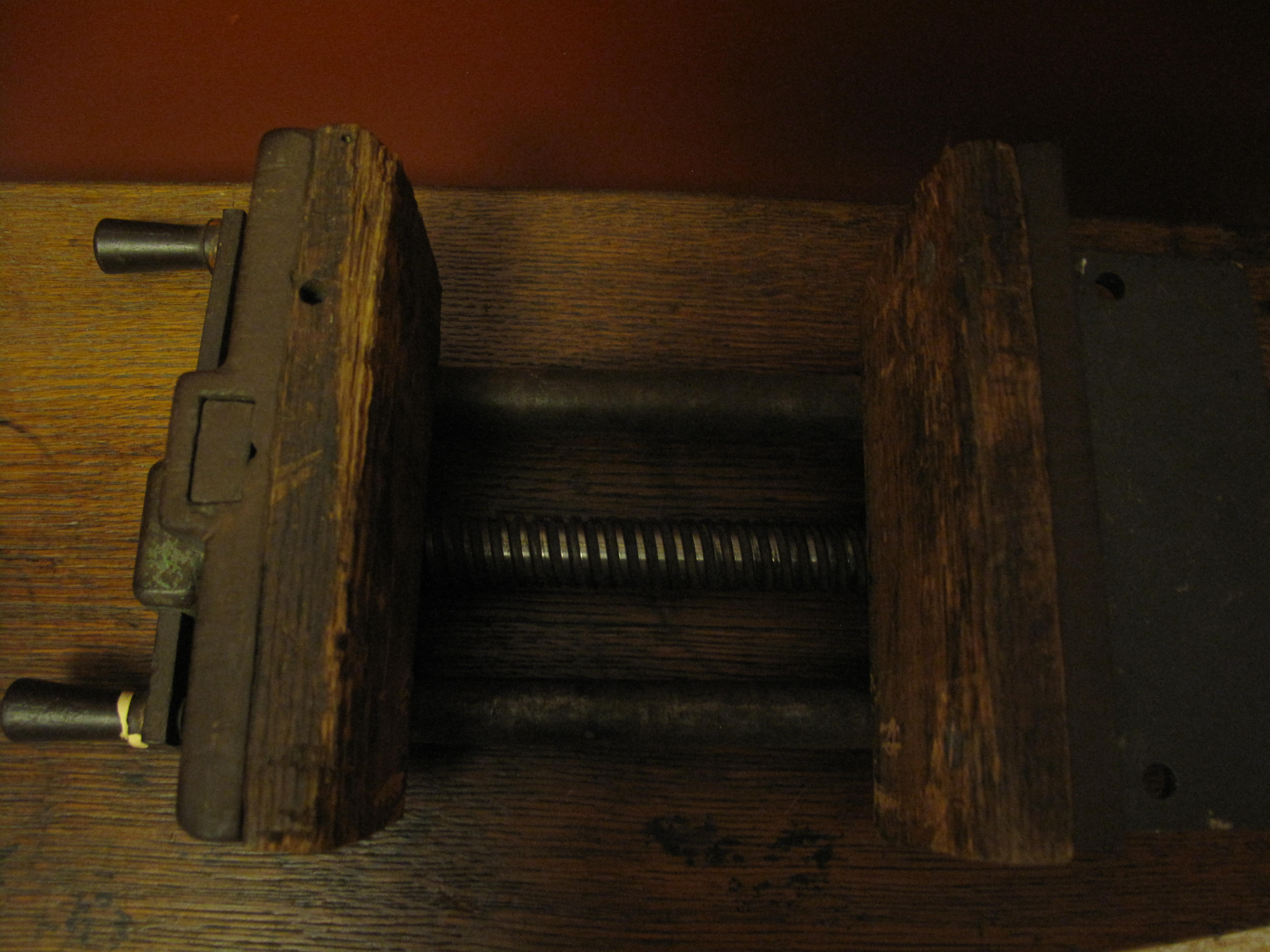 Upcycled Vise and Door Latch - Scavenger Chic