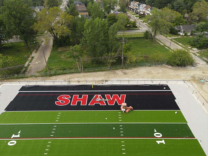 Shaw High New Stadium: The Brown's 10th synthetic turf field