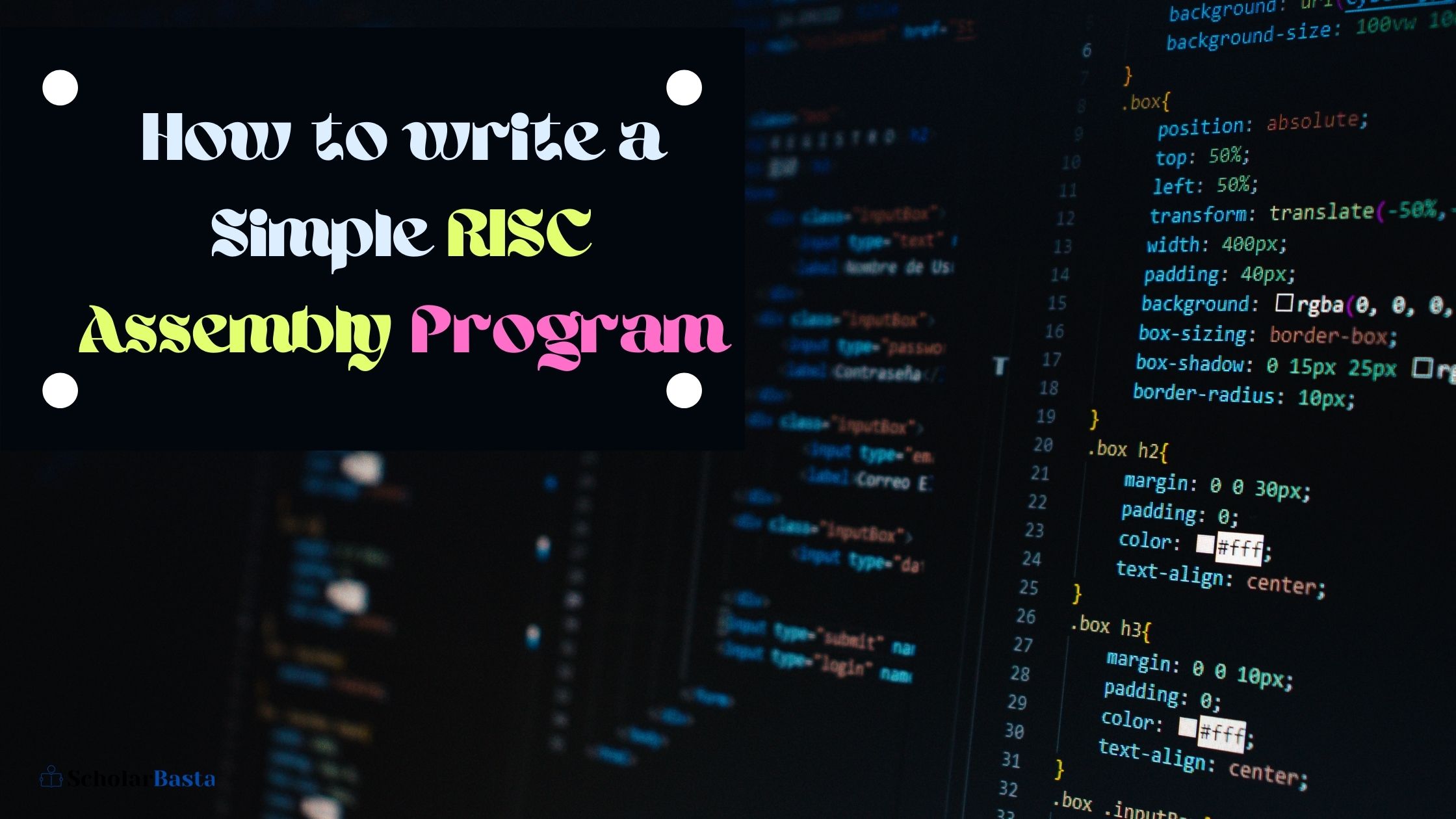 How To Write A Simple RISC Assembly Program? - ScholarBasta