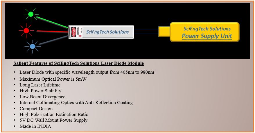 5mW Laser diode module - Sci.Eng.Tech Solutions