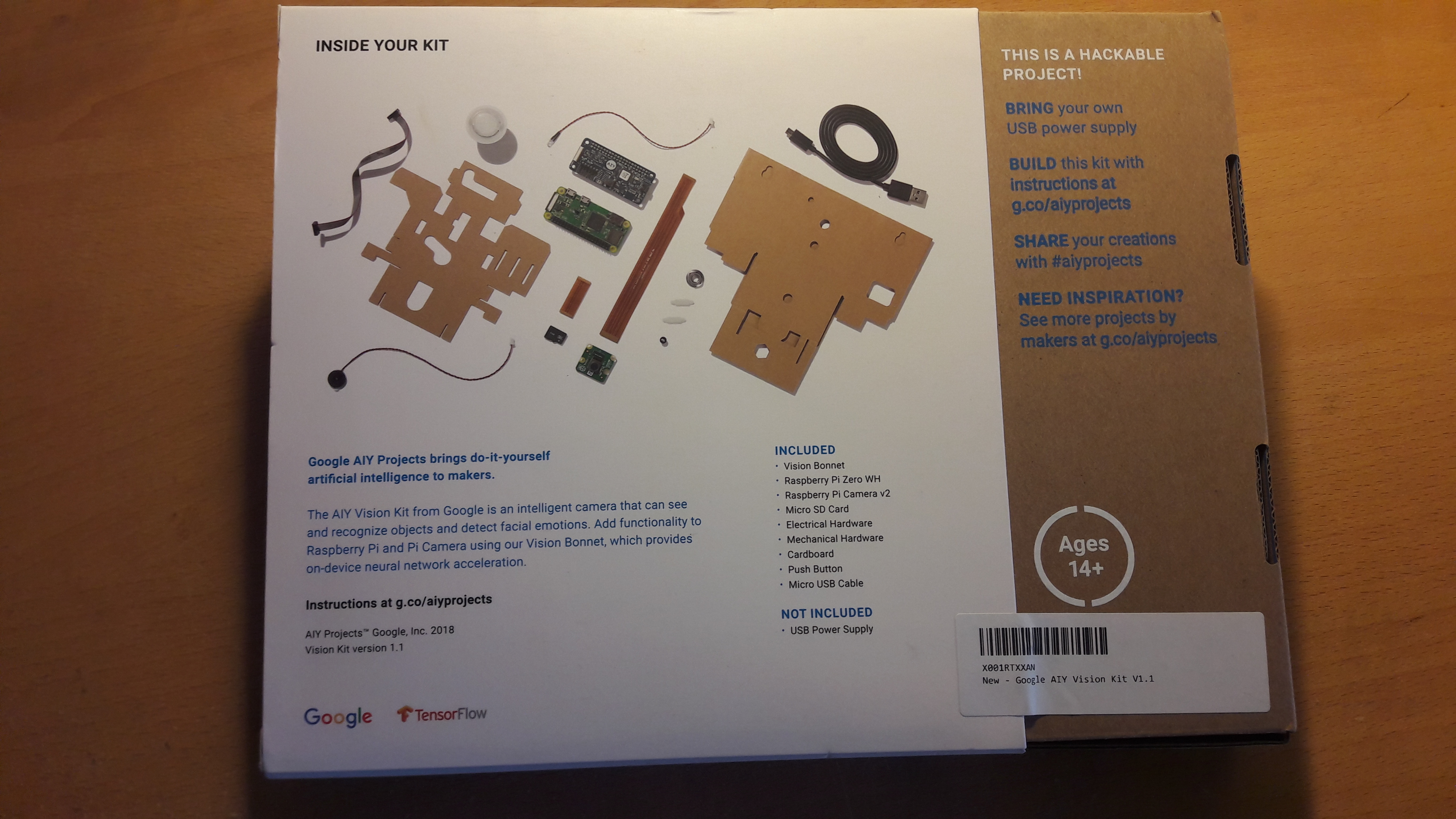 Playing with the AIY Google Vision Kit: Part 1 – Assembly and Demos ...
