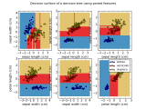 Plot The Decision Surface Of A Decision Tree On The Iris Dataset