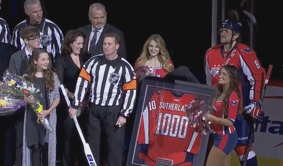 Referee Kelly Sutherland Honored on Reaching 1000-Game Milestone ...