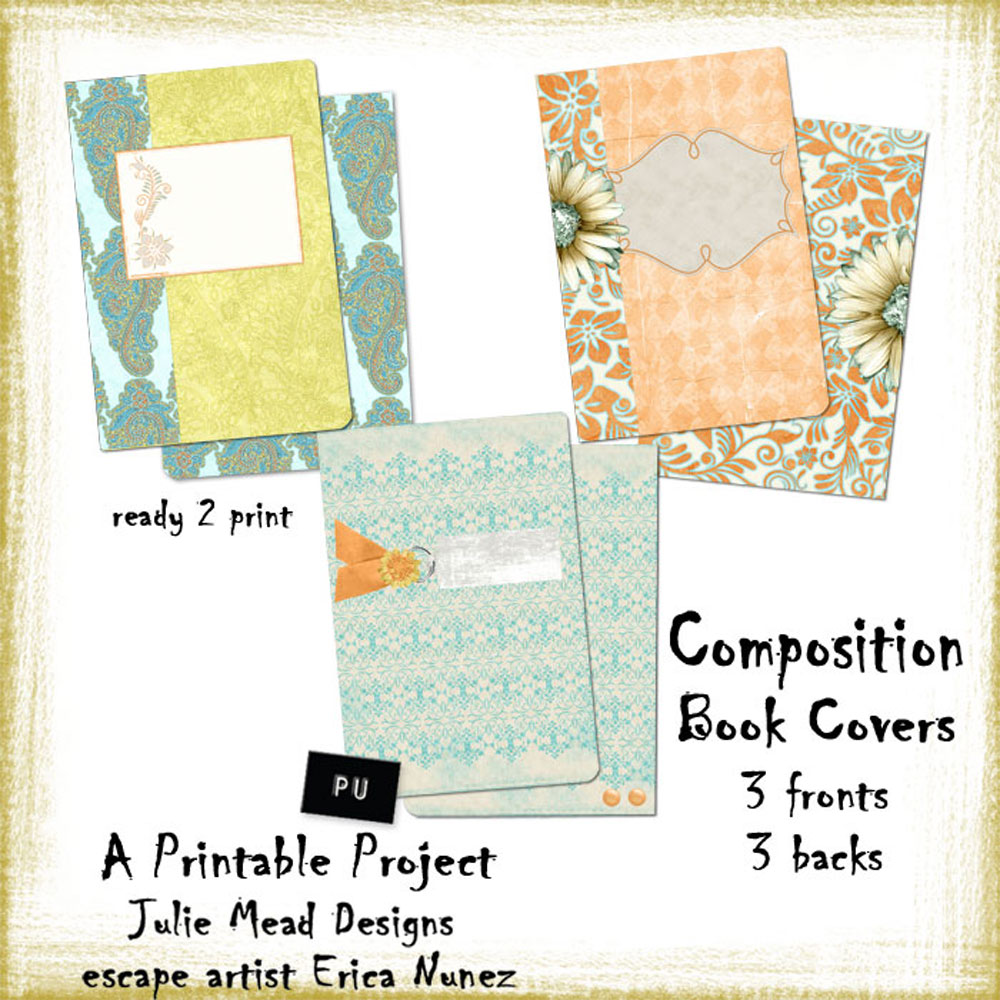 Nifty FREEbie Back-to-School Composition Book Covers | The Nifty Boutique