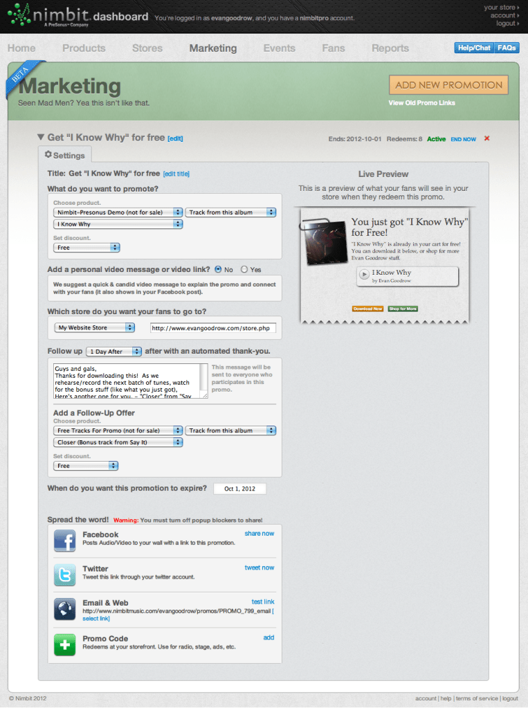 Nimbit Unveils First Roundtrip Promotion Tool - Screamer Magazine