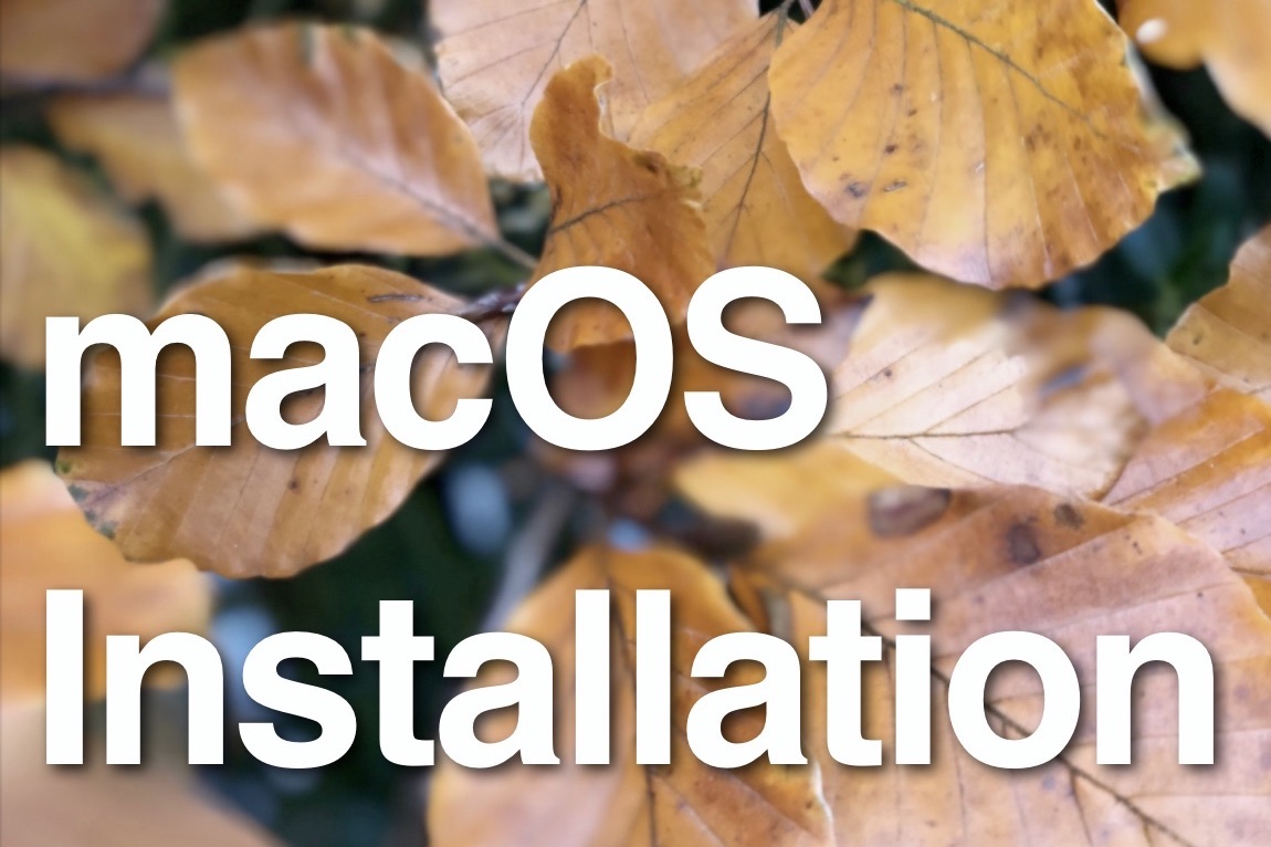 macOS Installation: Strange New World – Scripting OS X