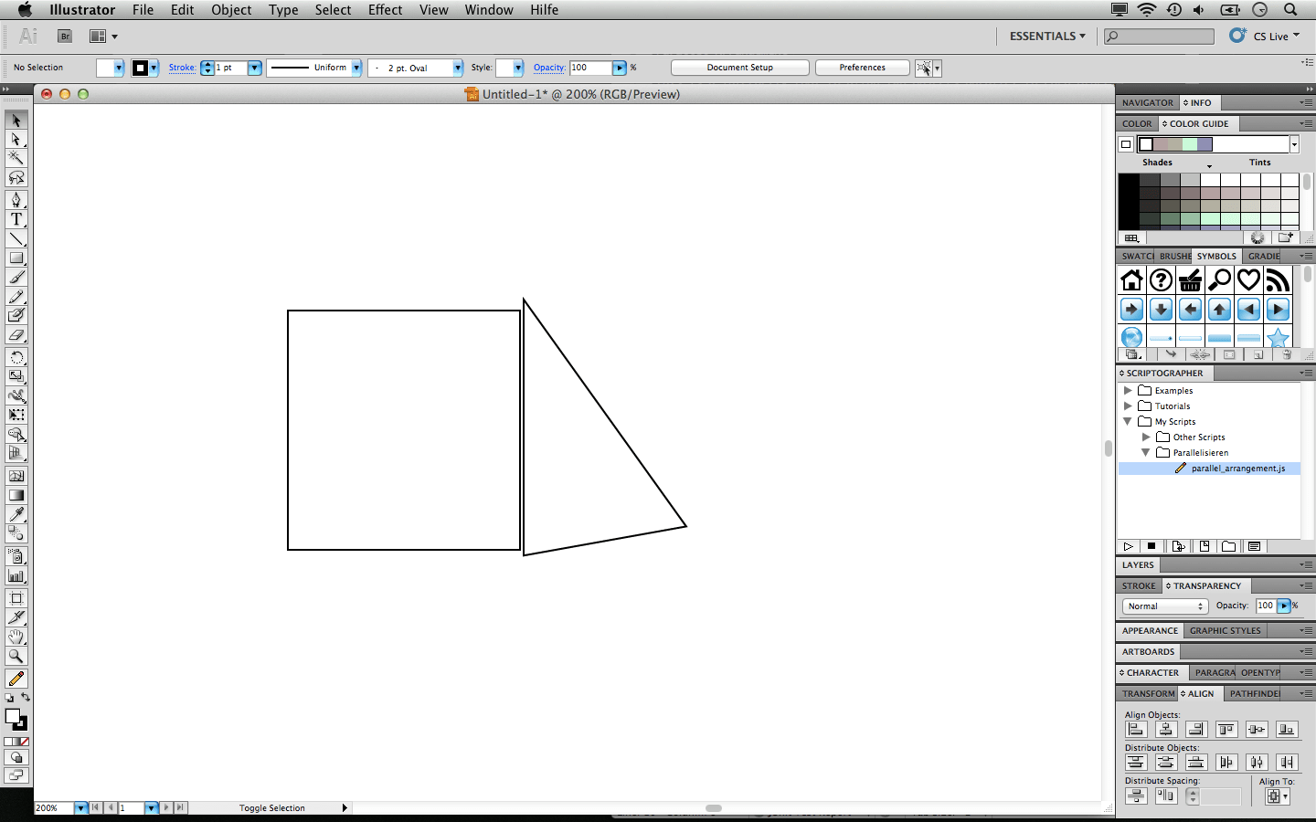 Scriptographer Org Parallel Arrangement