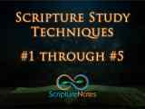 Scripture Study Techniques Tips 1 Through 5 Scripture Notes
