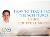 How To Teach From The Scriptures Using Scripture Notes Scripture Notes