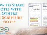 How To Share Notes With Others Using Scripture Notes Scripture Notes
